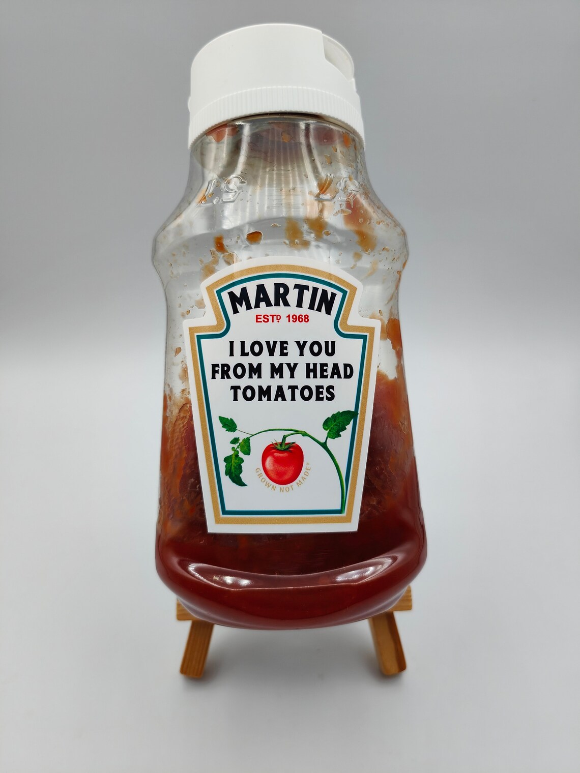 Novelty Custom Tomato Ketchup Label, Personalised Custom Sticker Label ...