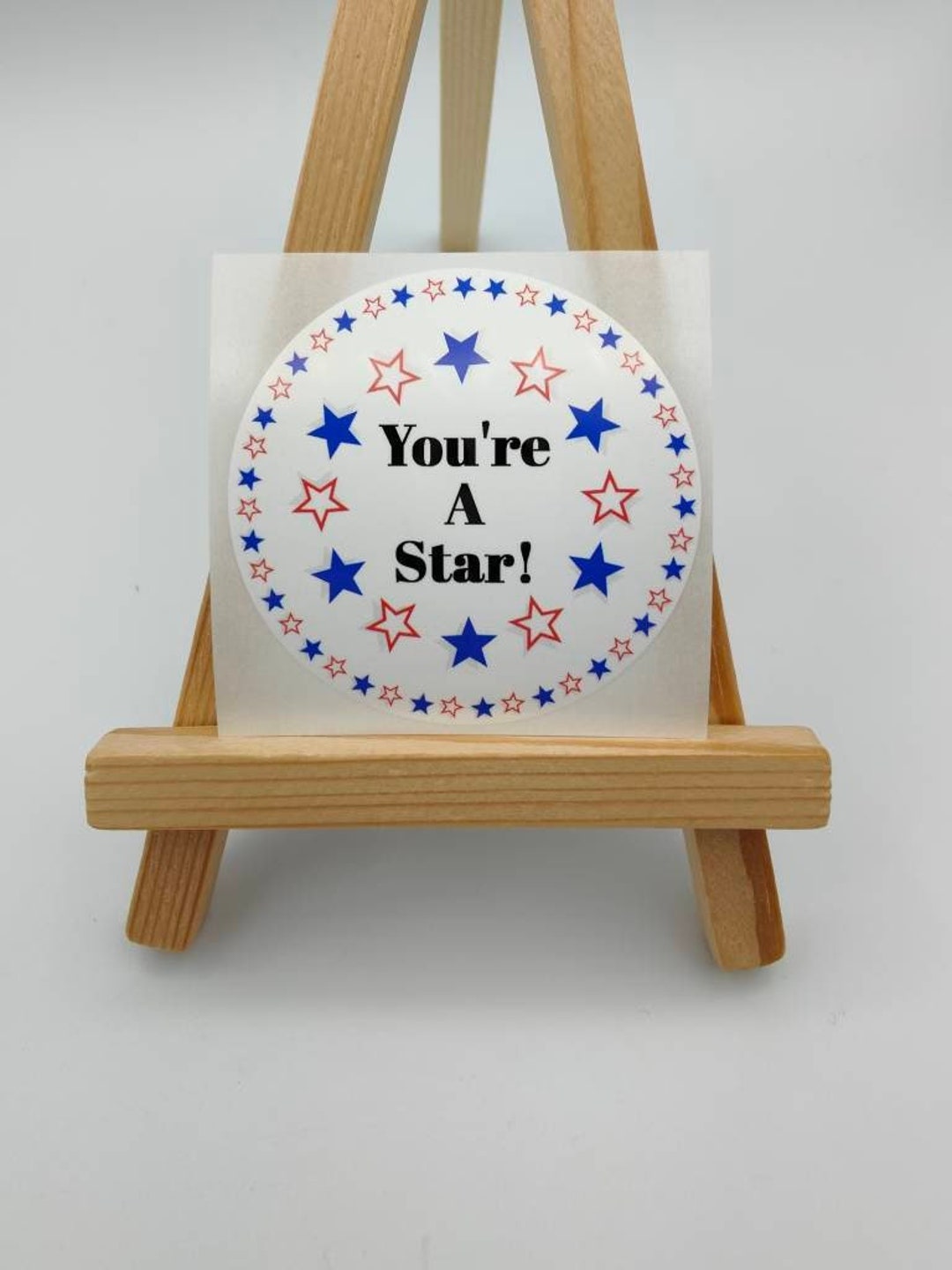 You're A Star Labels Stickers, Custom, White Premium Satin Gloss Poly ...