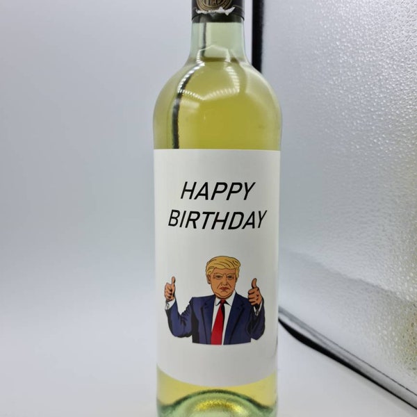 Trump Wine Bottle Labels - Etsy
