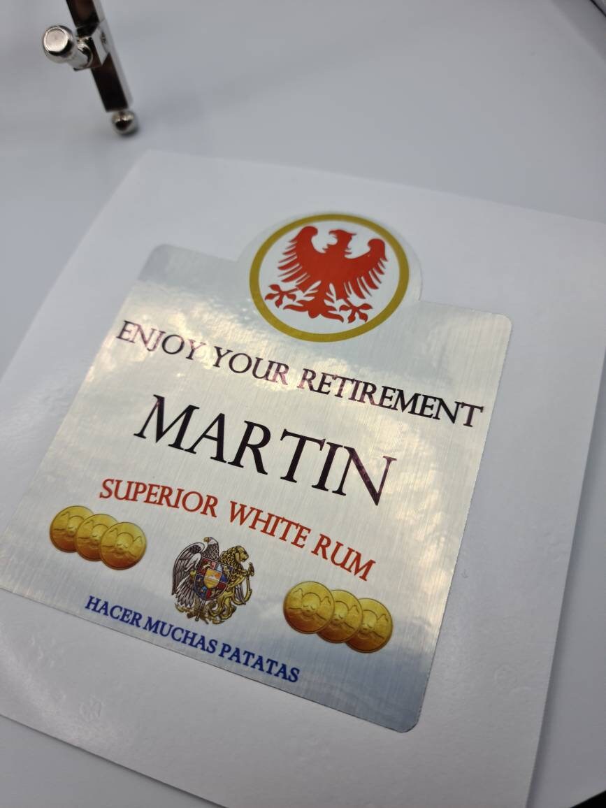 Generic Rum Label Personalised Custom Birthday Christmas | Etsy