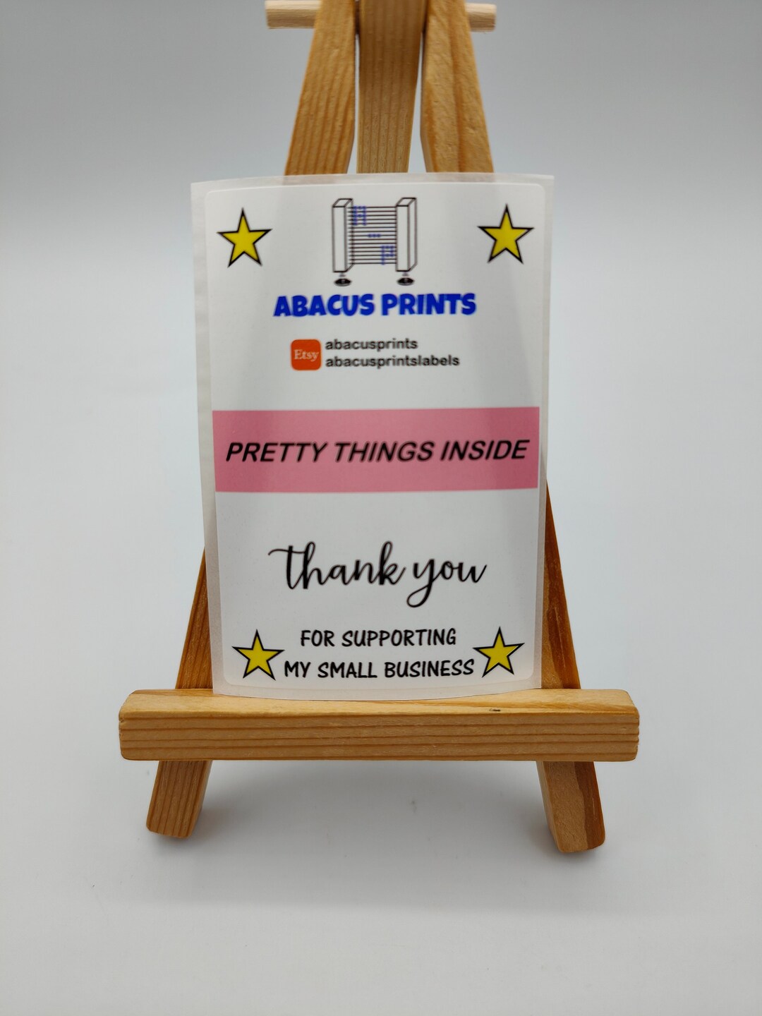 Pretty Things Inside, Package Box Seal Label Stickers, Custom ...
