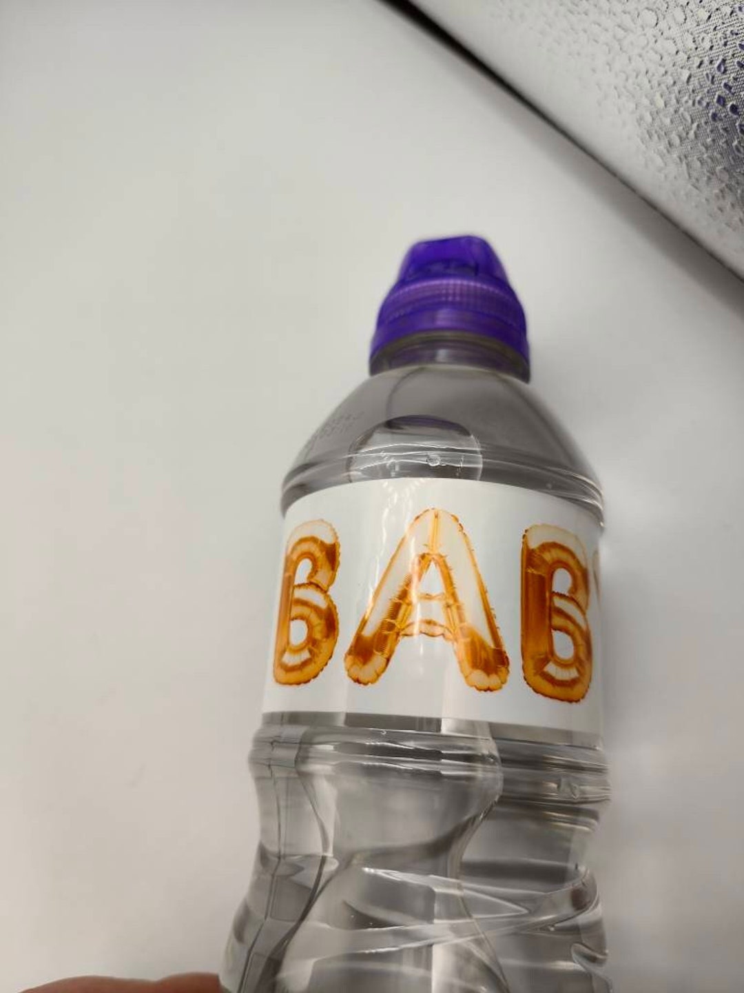 Oh Baby!, Baby Shower, Water Bottle Wraps Labels, White Stickers, Water ...
