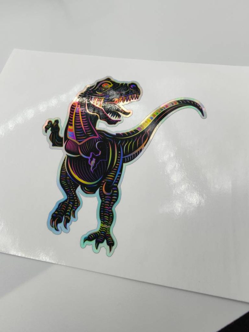 Tyrannosaurus Rex, Holographic Sticker, Animal, Decals, Jurassic Park ...