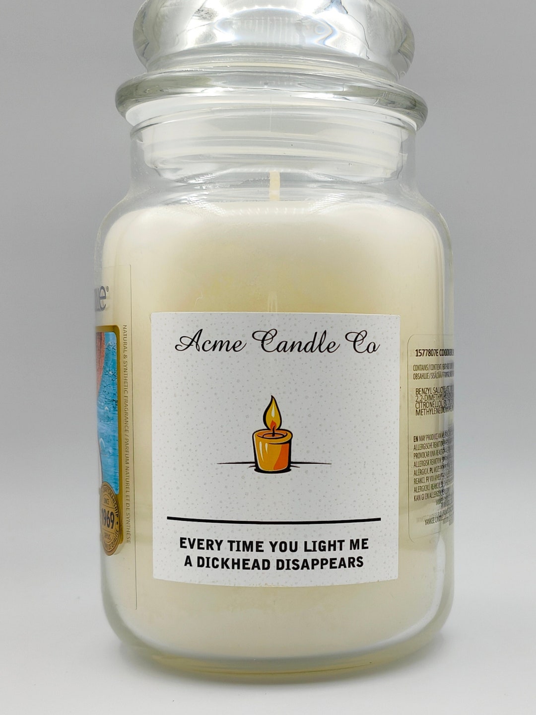 Funny Candle Label, Every Time You Light Me, Candle Label Sticker ...