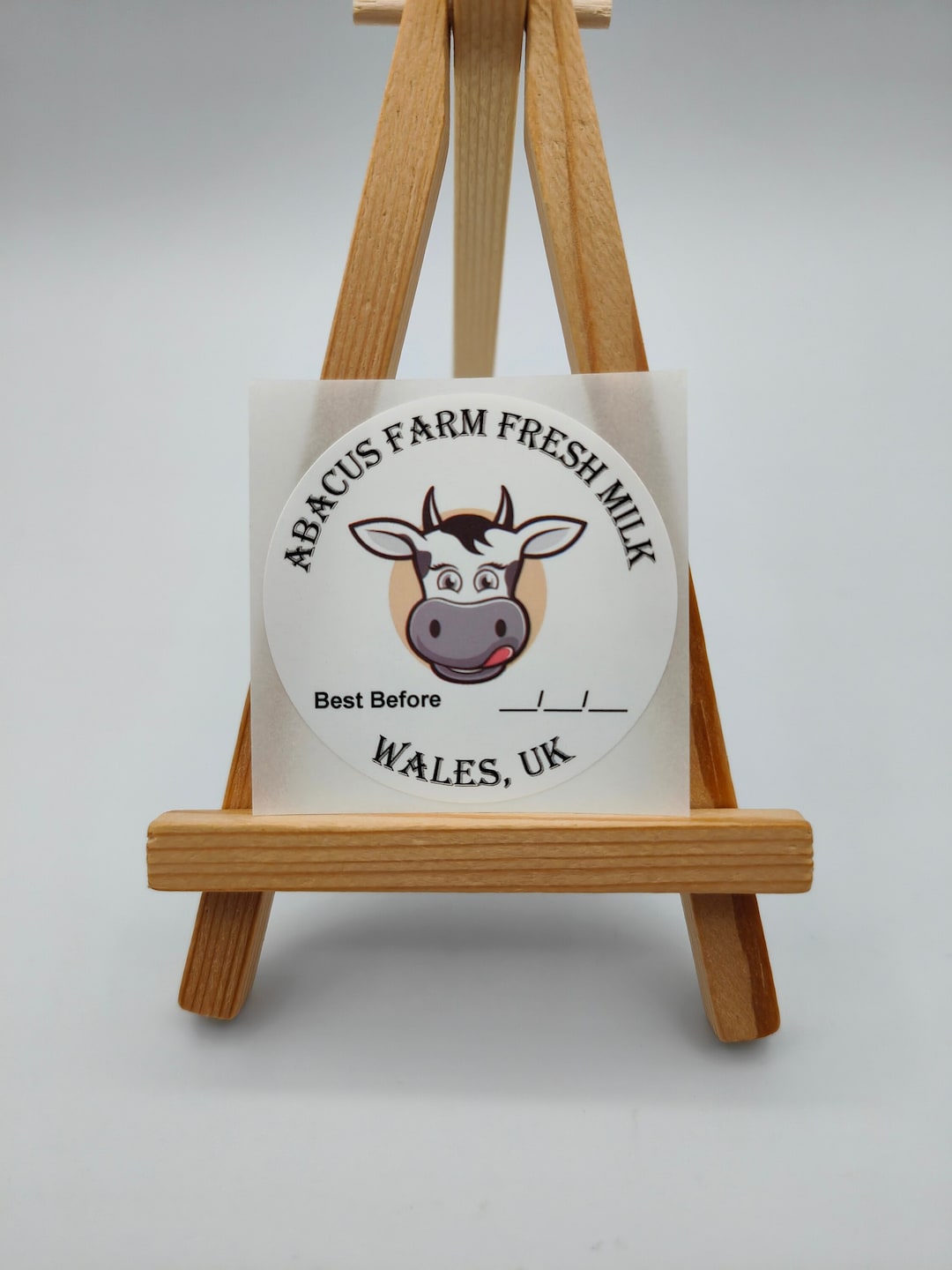 Farm Fresh Milk Labels, White Premium Satin Gloss Poly, Milkshakes ...