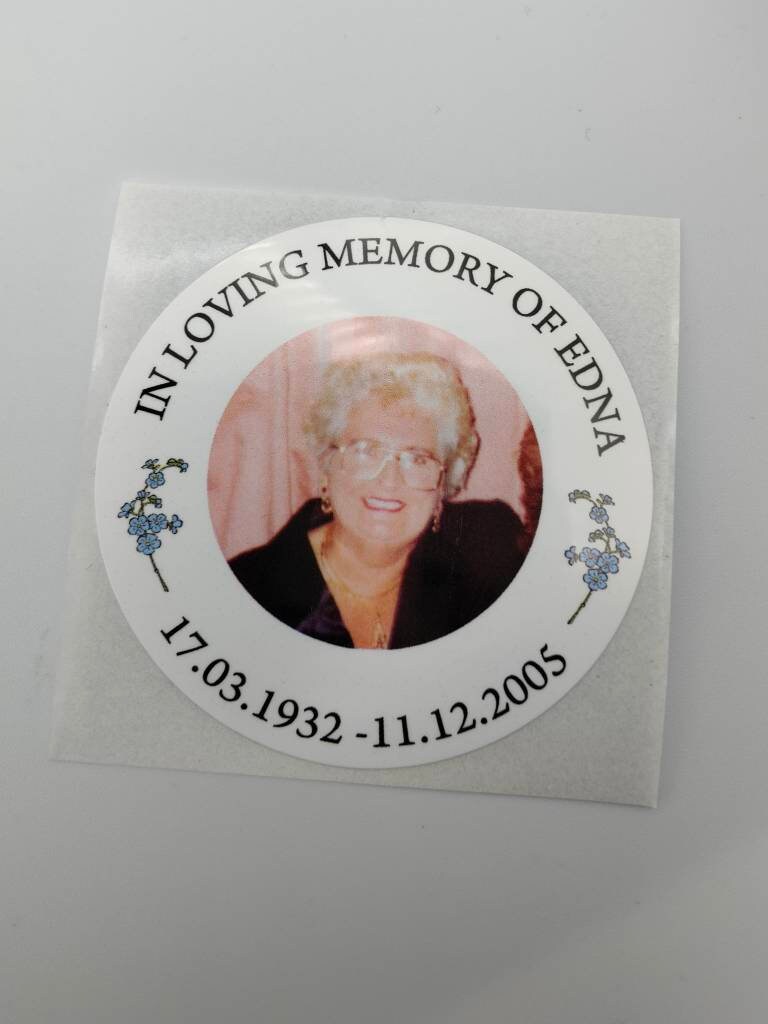 In Loving Memory Of, Funeral Stickers, Memorial Stickers, Photo ...