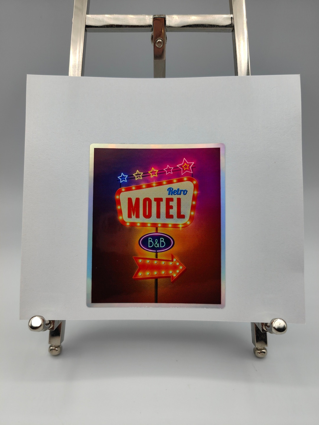 Retro Motel Sign, Fast Food, Milkshakes, Holographic Sticker, Decals ...