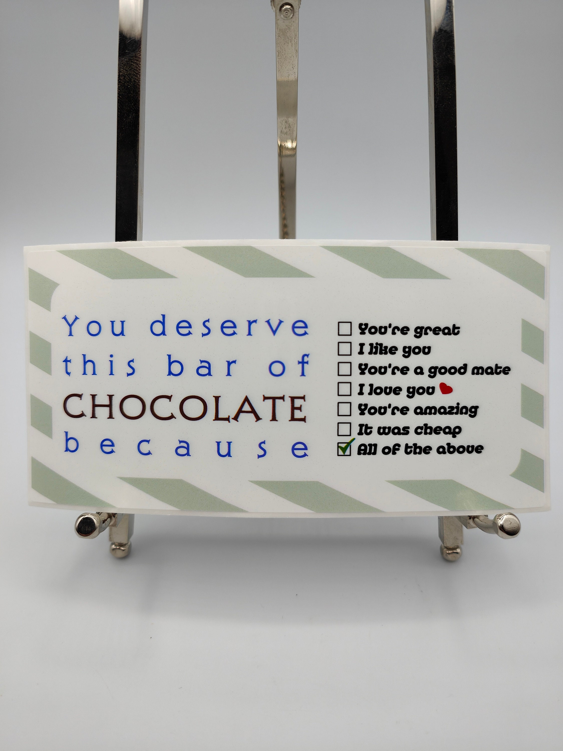 Funny Humorous, Chocolate Bar Wrapper, Gift, Fun Novelty Gifts, Party ...