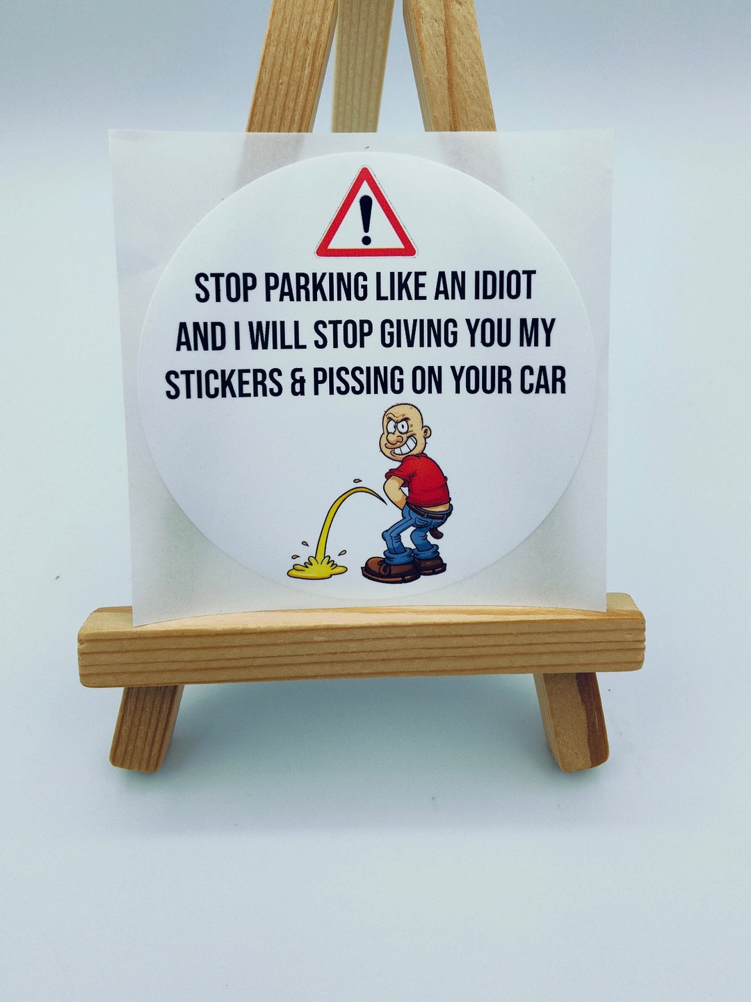 64mm Parking Advice Guide Stickers, Highway Code Labels, Bad Driver ...