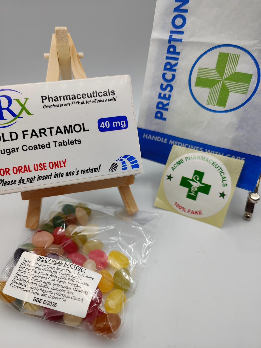 Joke Old Fartamol, Pills, Tablet Box, Funny, Novelty, Cheeky, Stocking ...