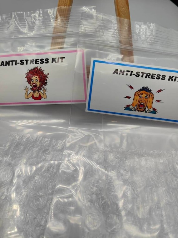 Anti-stress Kit Practical Joke Labels Christmas Joke White - Etsy