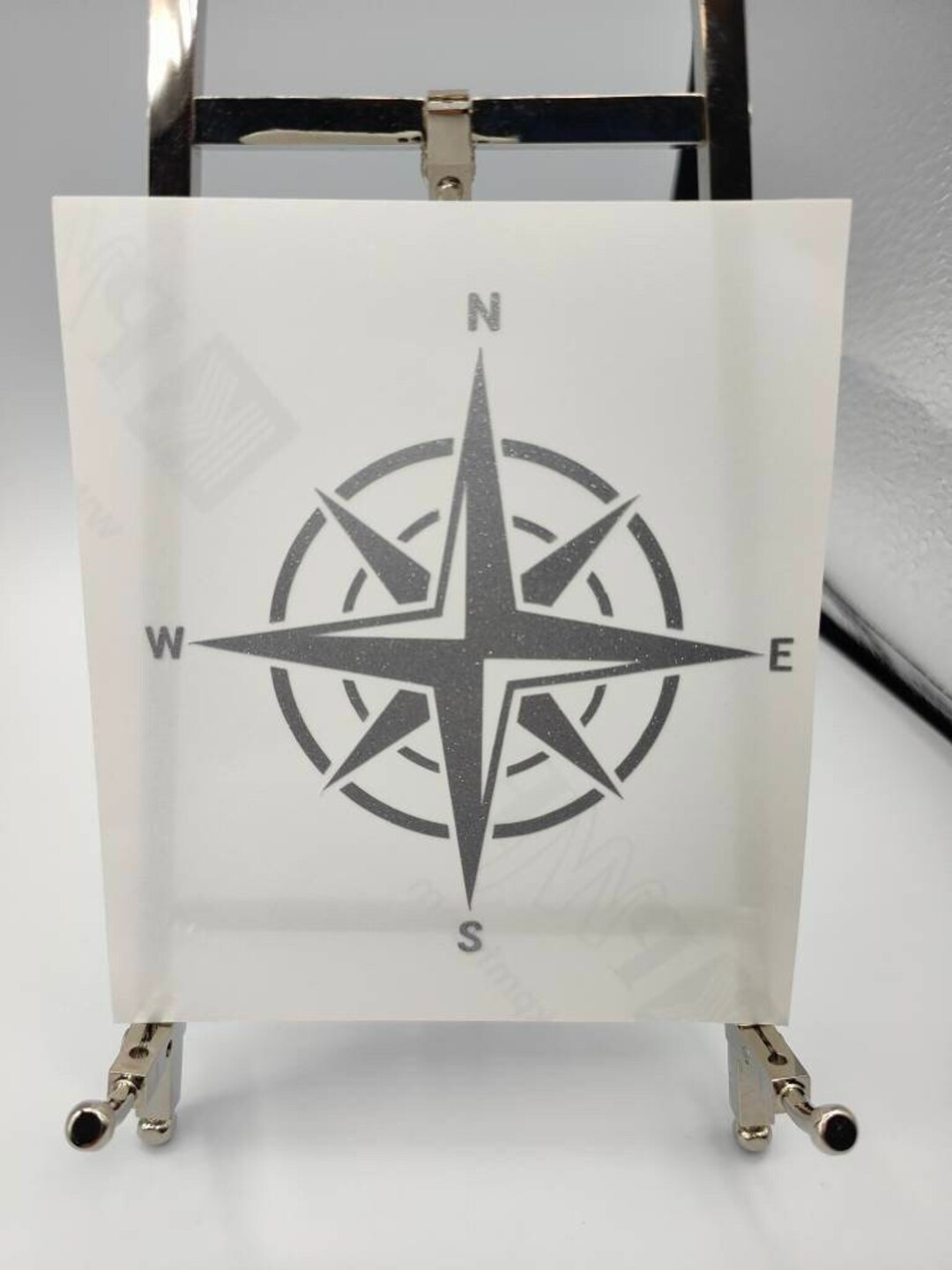 Compass Outdoor Glitter Vinyl Decal, Cars, Motorbikes, Helmets, Windows ...