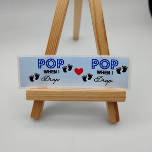 Boy Girl Baby Shower Party Popper Stickers Labels, Party, Celebrations ...