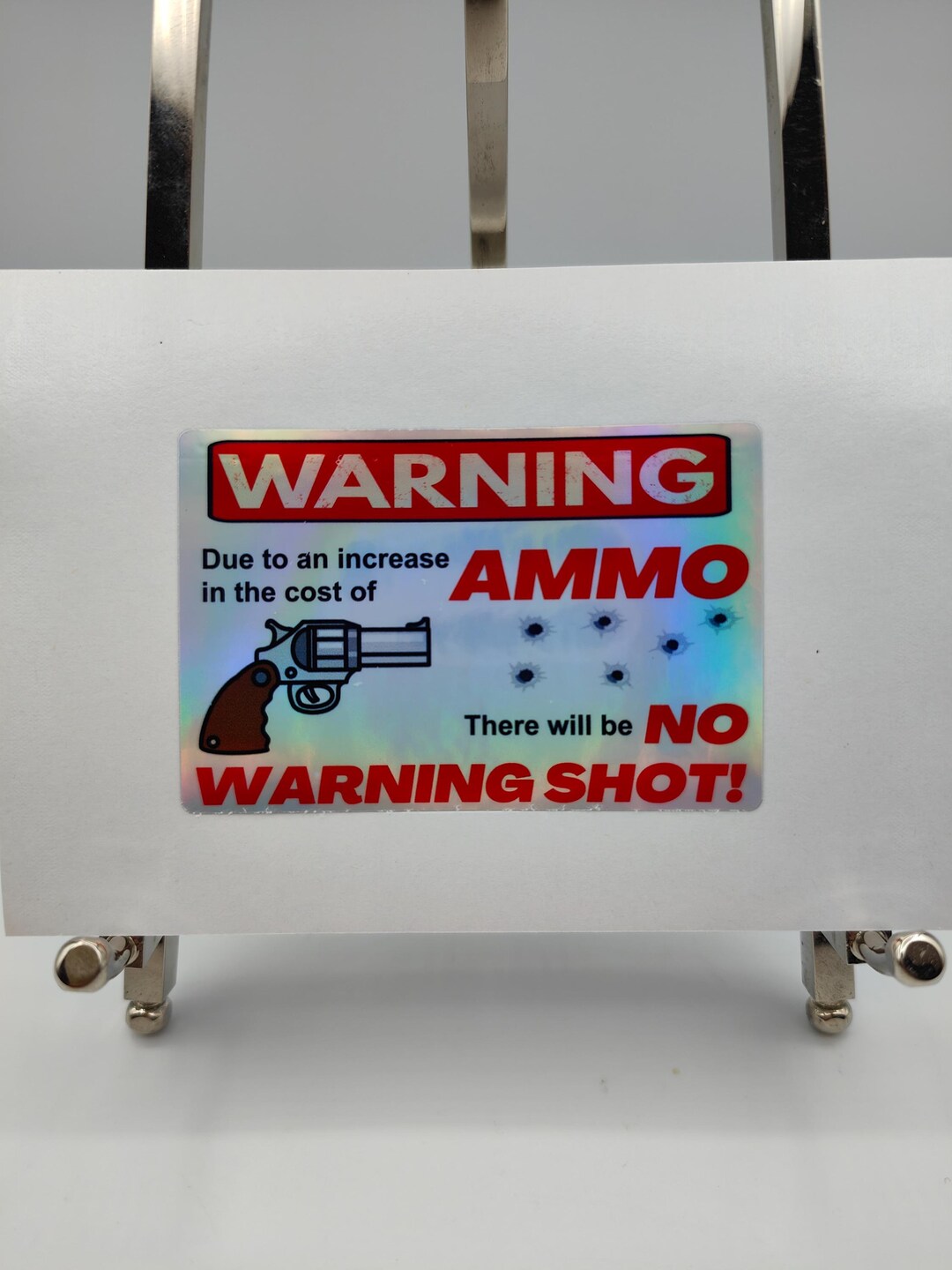 Funny Expensive Ammo, Holographic, Property Protection, Stickers ...