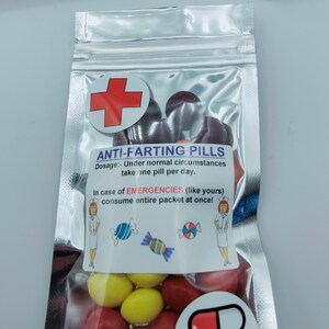 Joke Anti-farting Pills, Funny Gift, Sweets, Novelty, Cheeky Rude Gifts ...