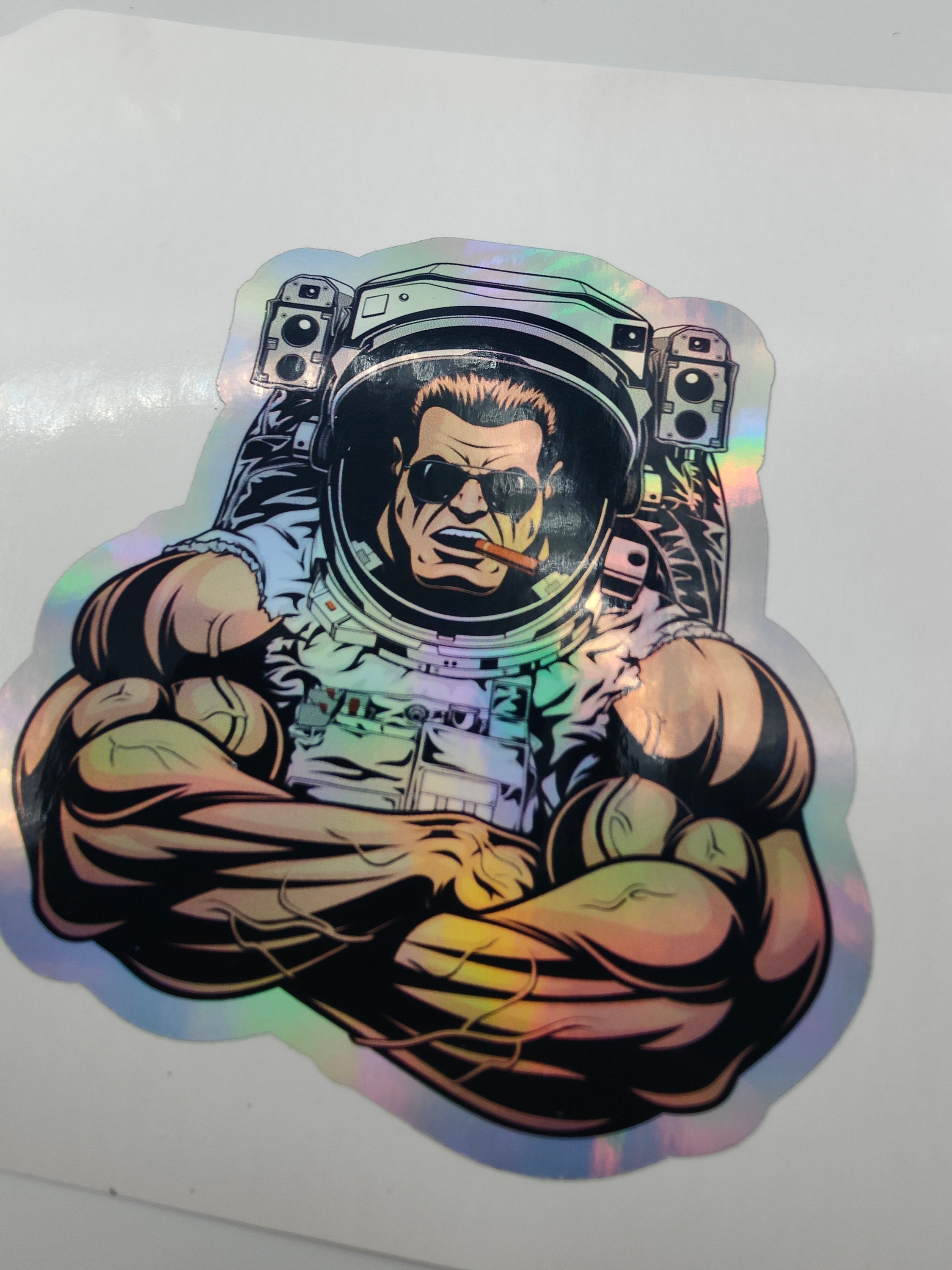 Tough Spaceman Sticker Labels, Decals, Stickers, Decals, Item Stickers ...
