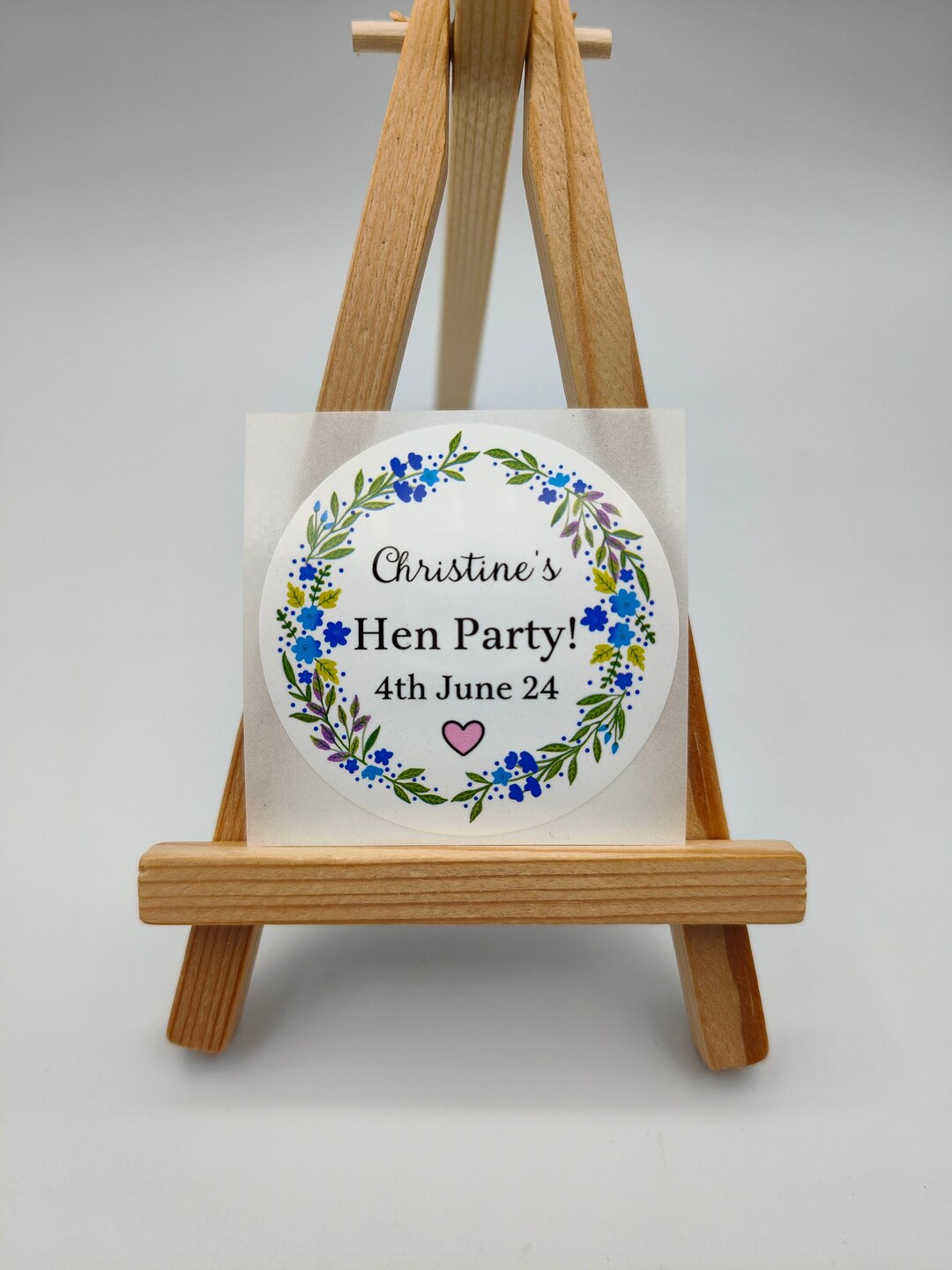 Hen Party Labels Stickers, White Premium Satin Gloss Poly, Celebration ...