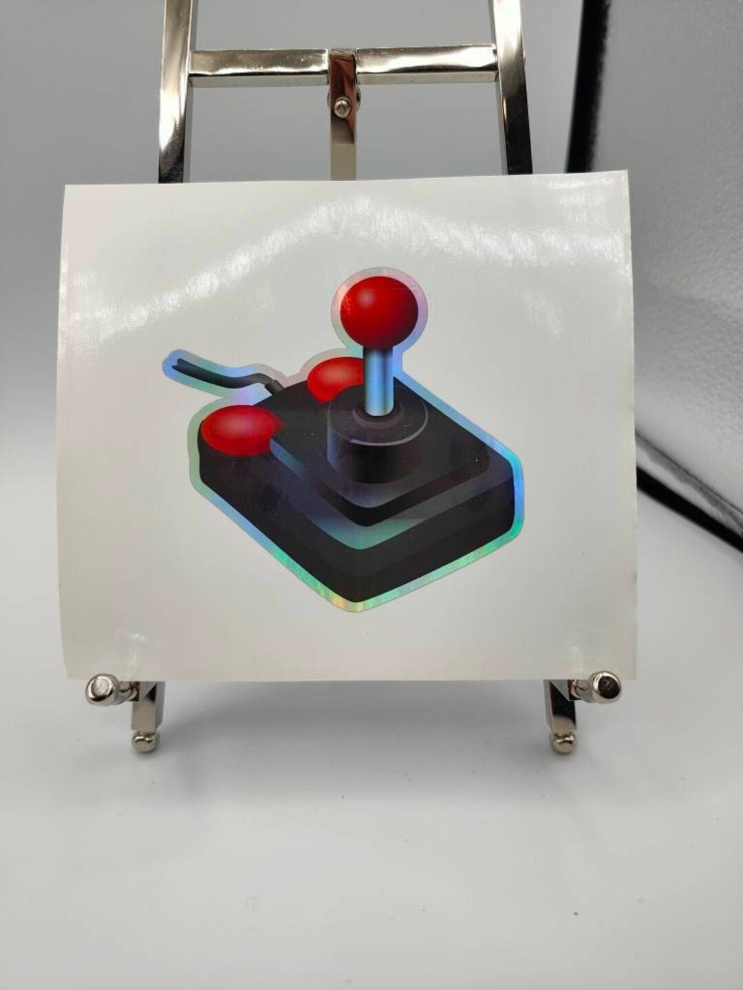 Competition Pro Joystick, Holographic Sticker, Gamer, Old School, Retro ...