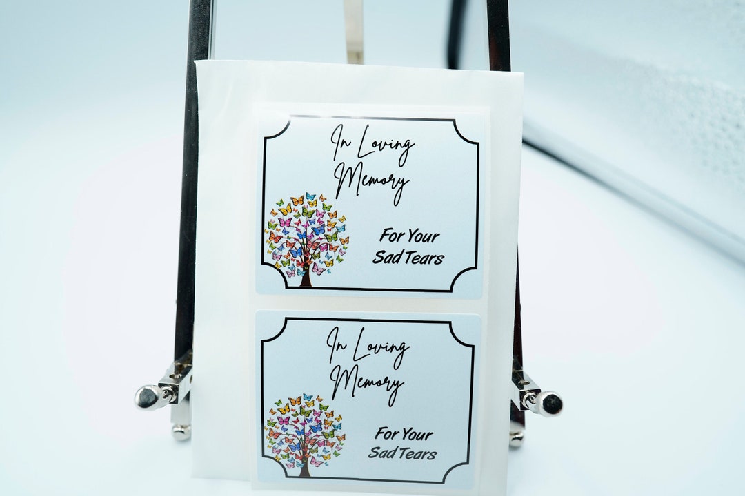 Funeral Memorial Tissues Glassine Envelopes, Custom Personalised ...