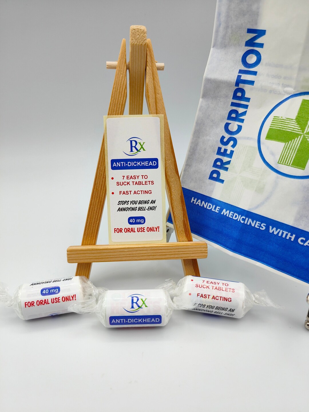 3 Packets Joke Anti Dickhead Tablets Pills, Novelty Cheeky Rude Gifts ...