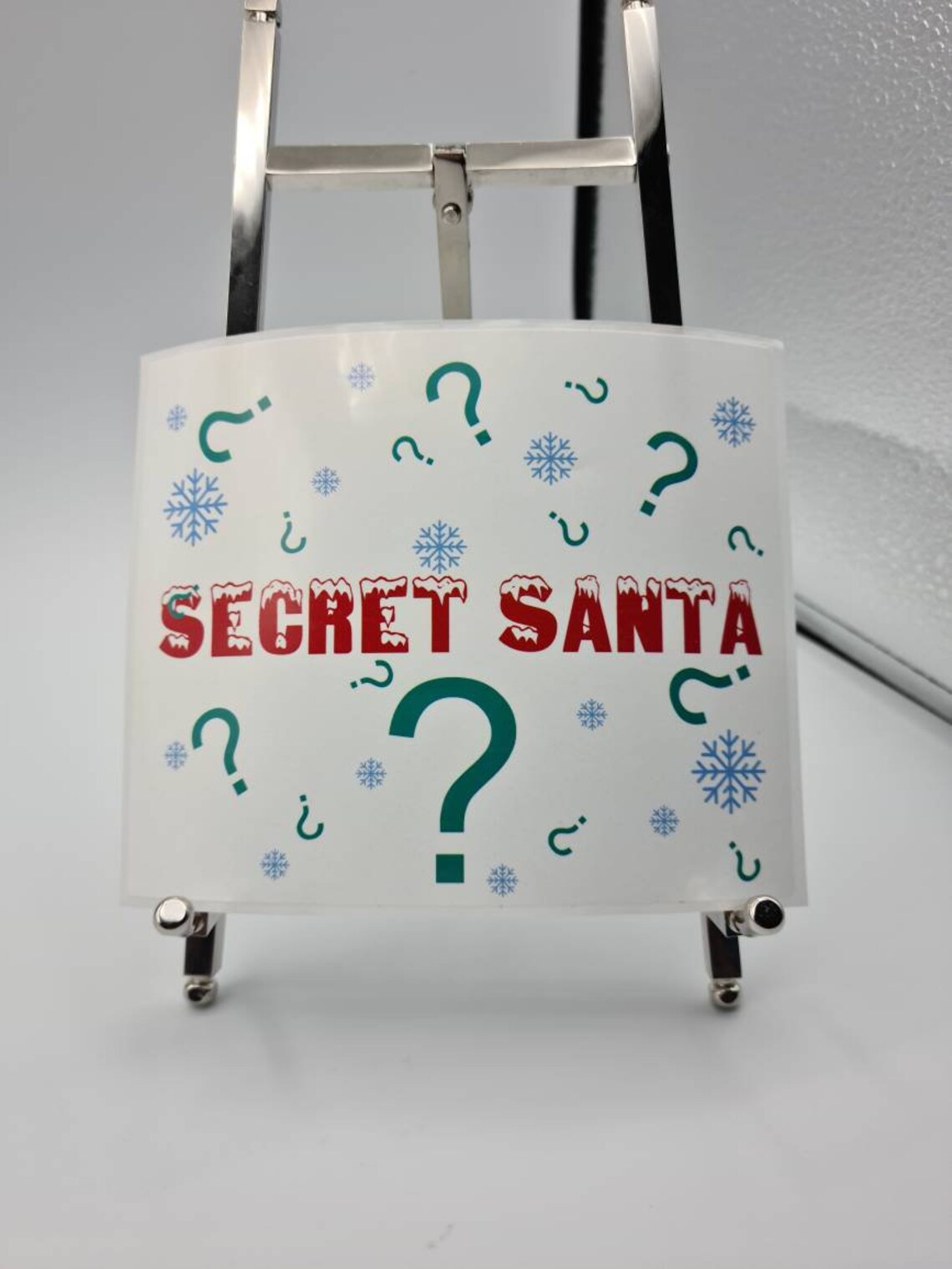 Secret Santa Bags, Christmas Gifts, Party Bag Labels Stickers, White ...