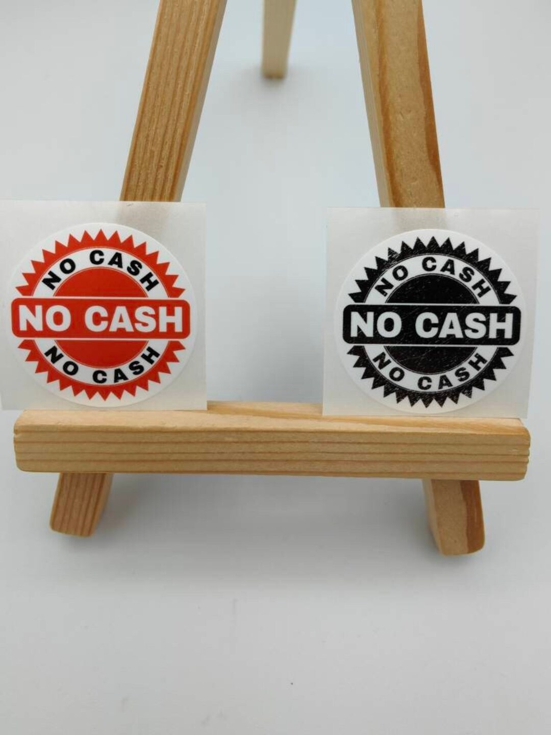No Cash, Round Labels, Envelope Stickers, Envelope Seals, Warning ...