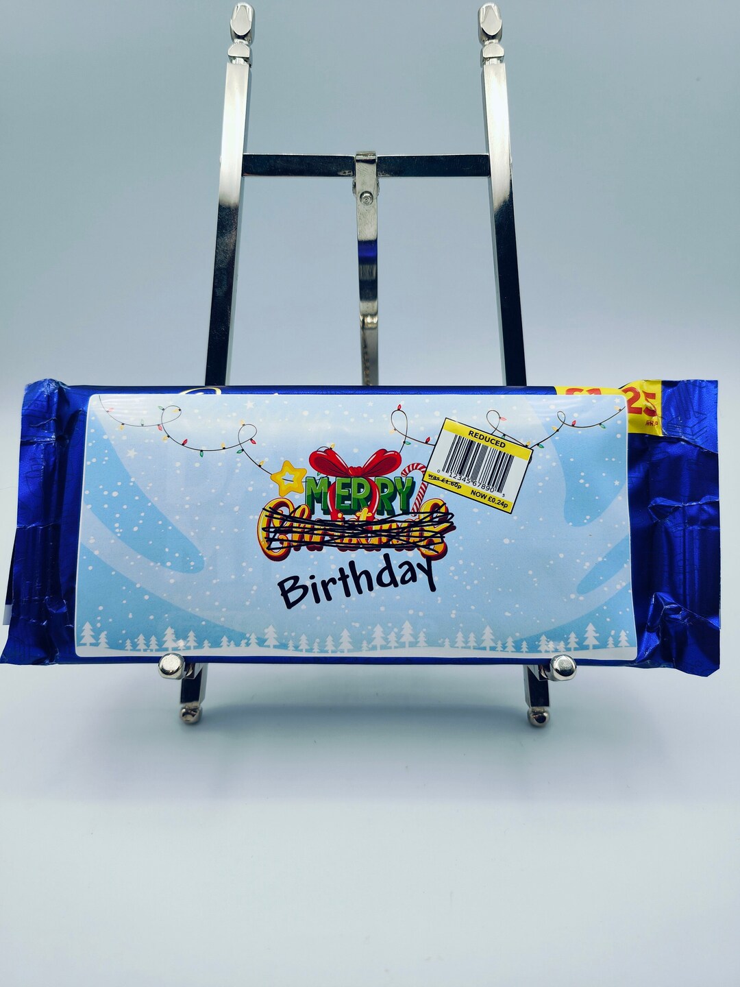 Merry Birthday, Funny Humorous, Reduced, Chocolate Bar Wrapper, Gift ...