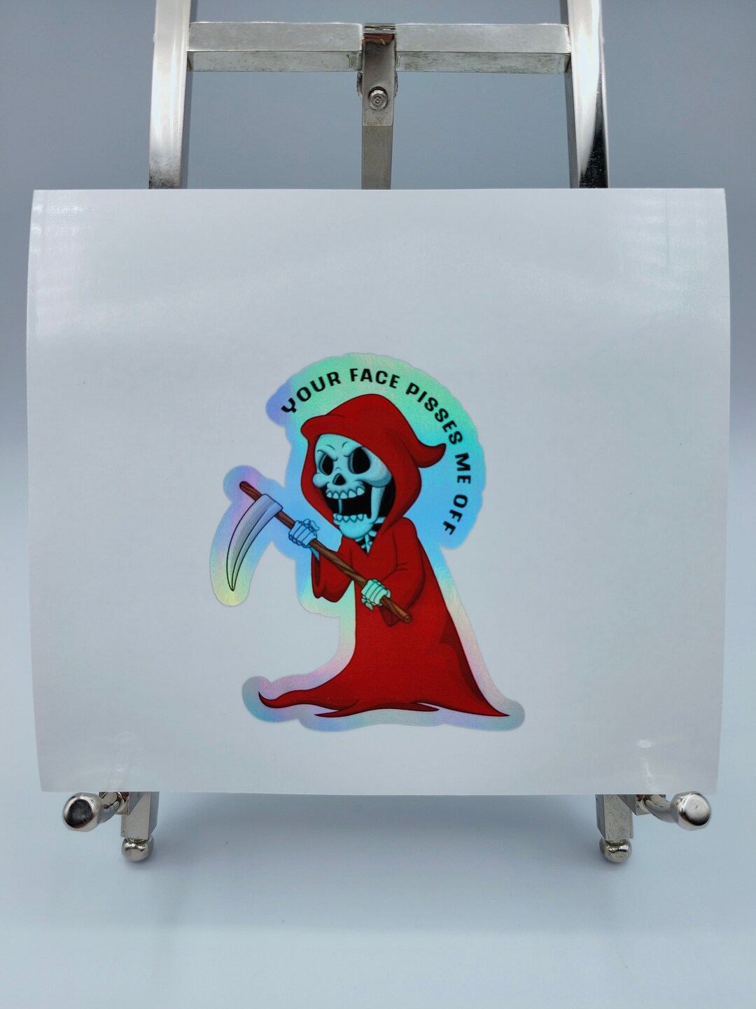 Funny Grim Reaper, Your Face Pisses Me Off, Horror, Holographic ...