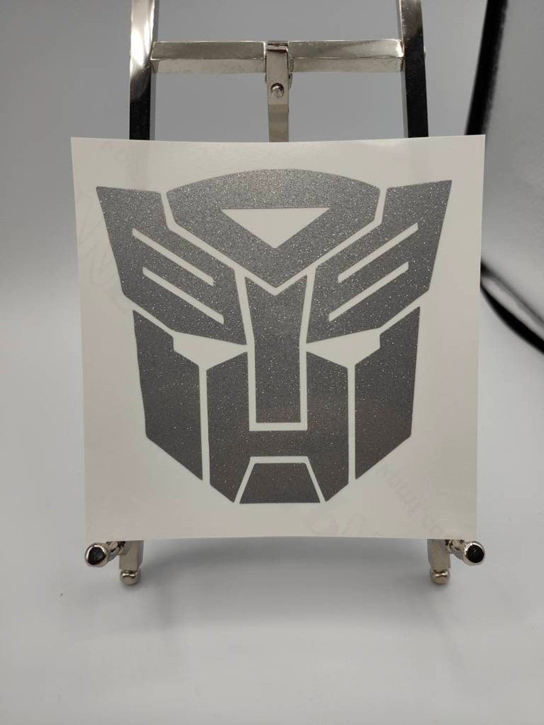 Robot Head, Outdoor Glitter Vinyl Decal, Cars, Motorbikes, Helmets ...