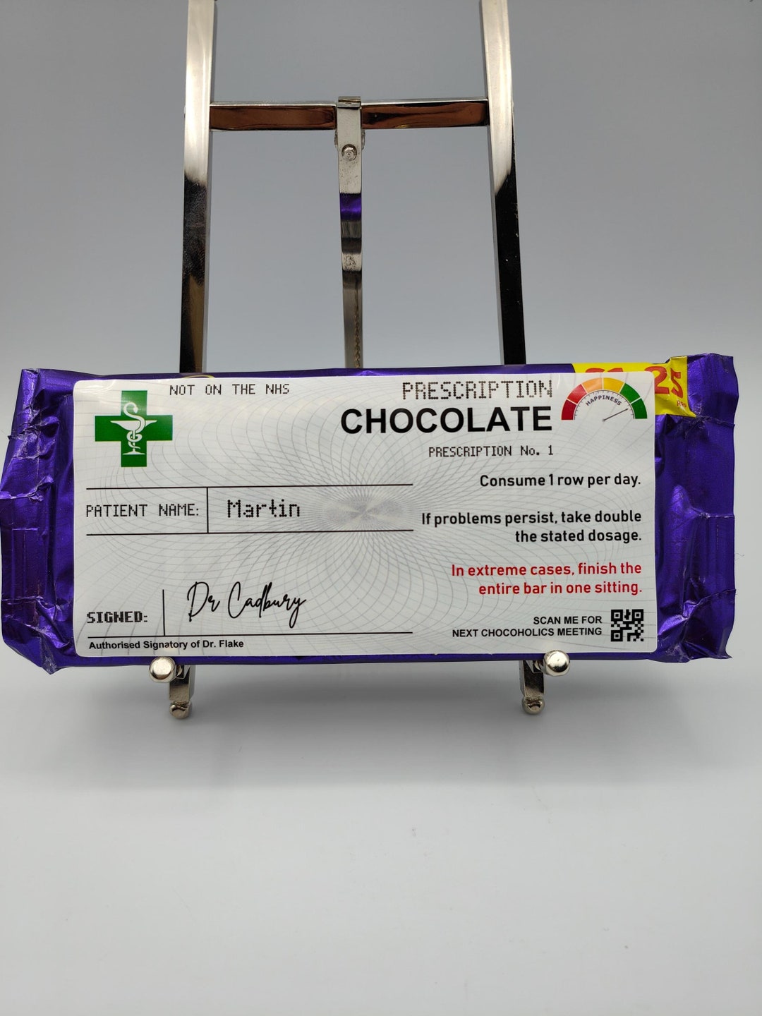 Prescription Chocolate Label Stickers, Sweets, Candy, Doctors Note ...