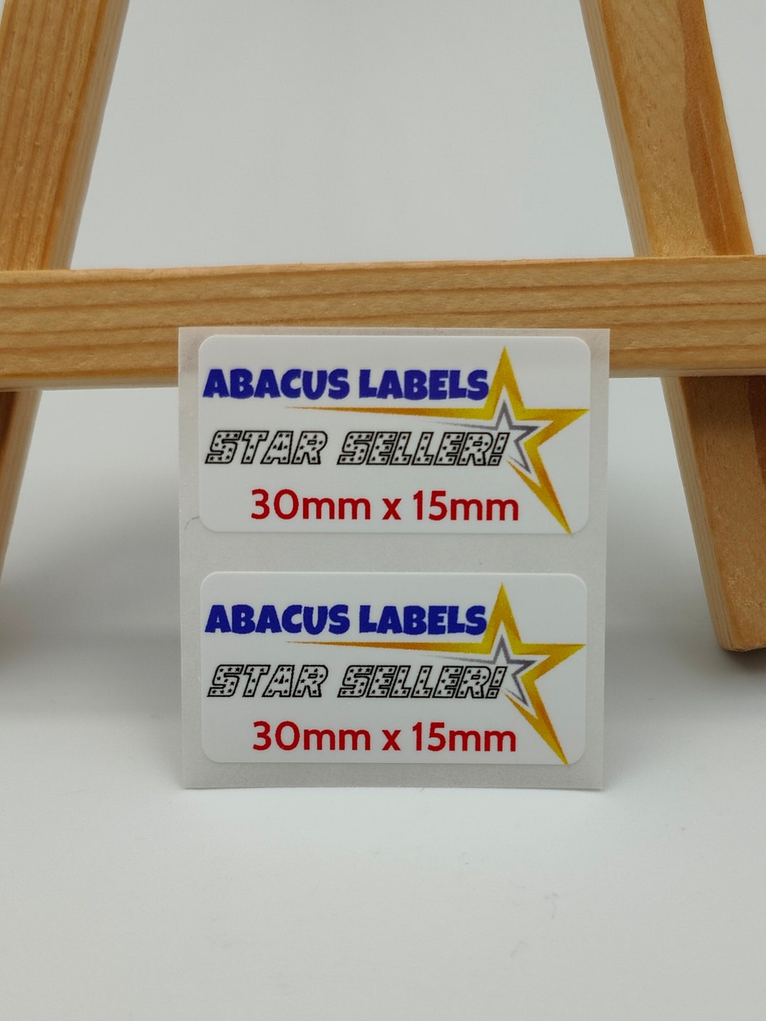 Small Stickers, Thank You Labels, White Premium Satin Gloss Poly, New ...