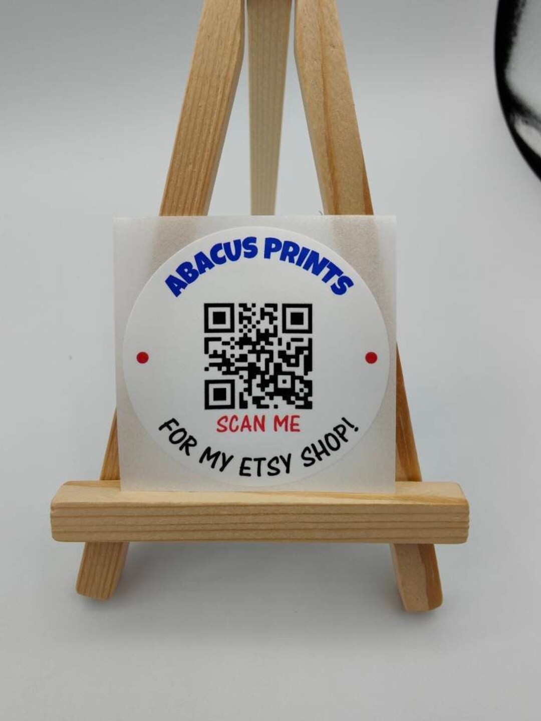 5 Sizes QR Codes Promotion Stickers, White Satin Gloss Poly, Custom ...