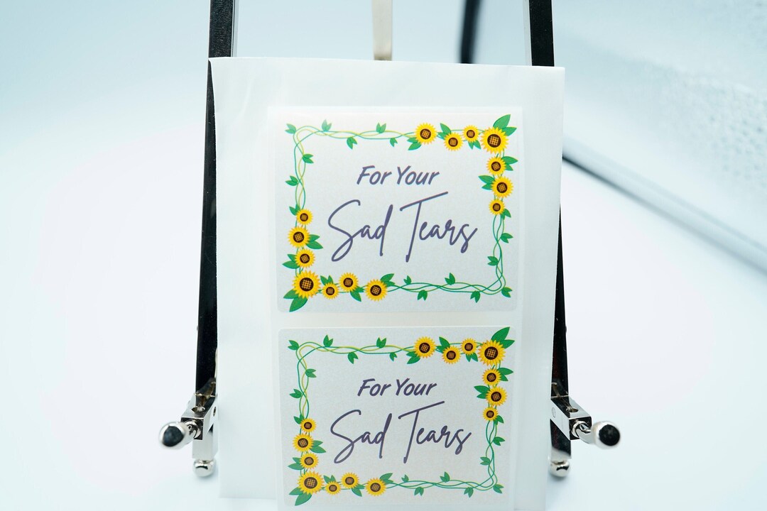 For Your Sad Tears, Funeral Memorial Tissues Envelopes, Custom ...