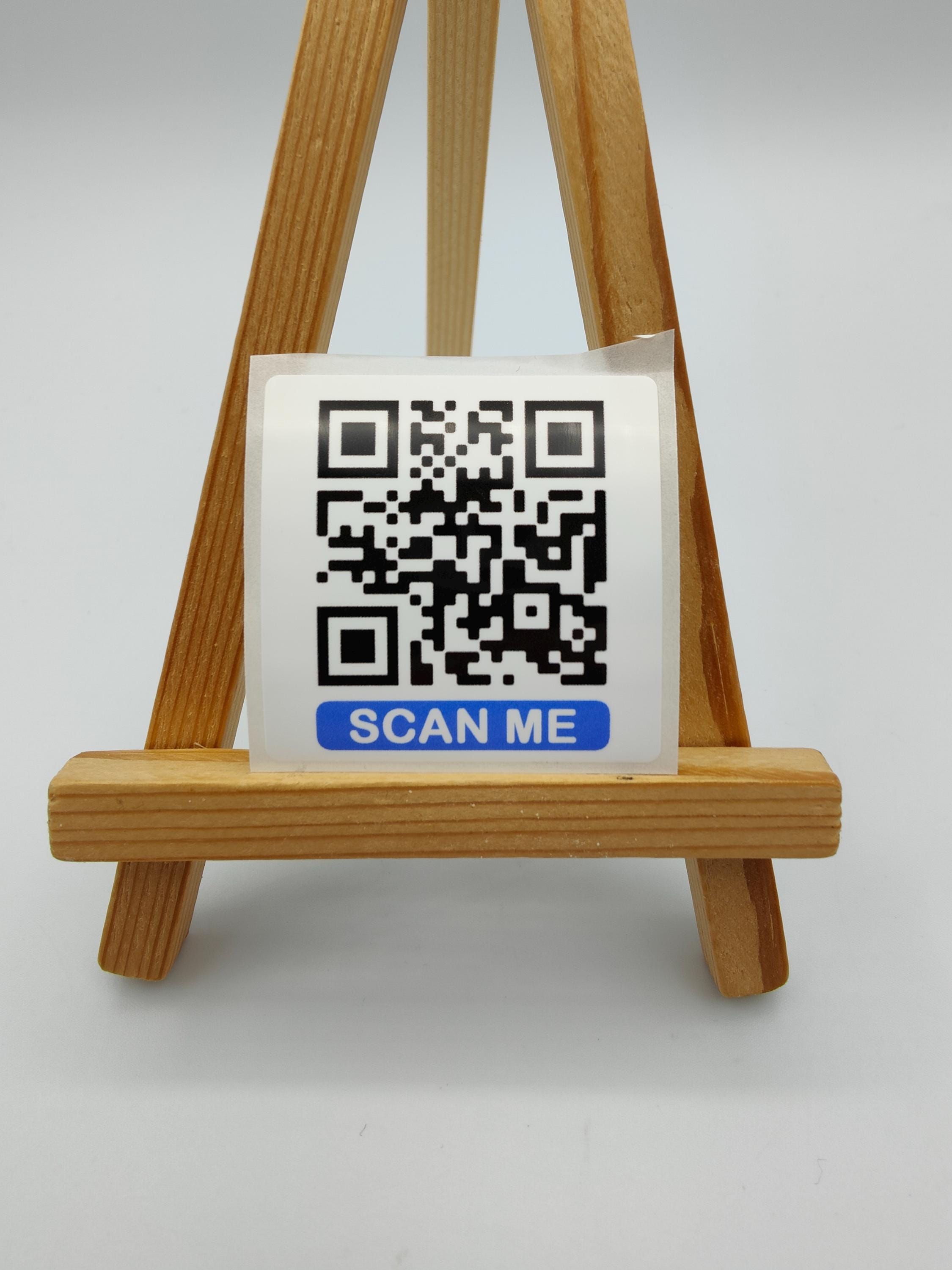 Custom QR Code Stickers Labels, Nasal Spray Bottle Labels, Small Logo ...