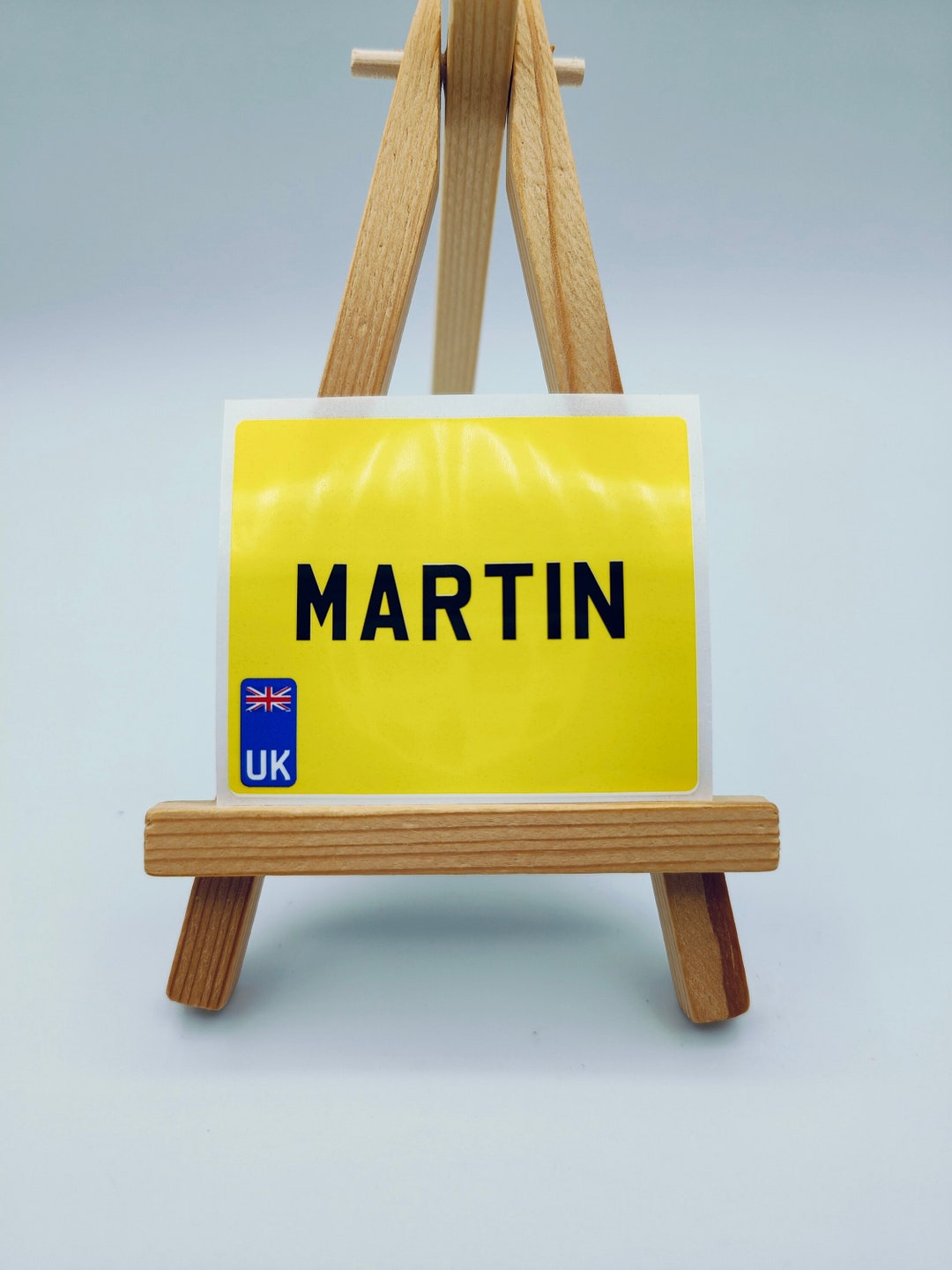 Personalised Miniature Number Plate Sticker, Mini, Self Adhesive ...