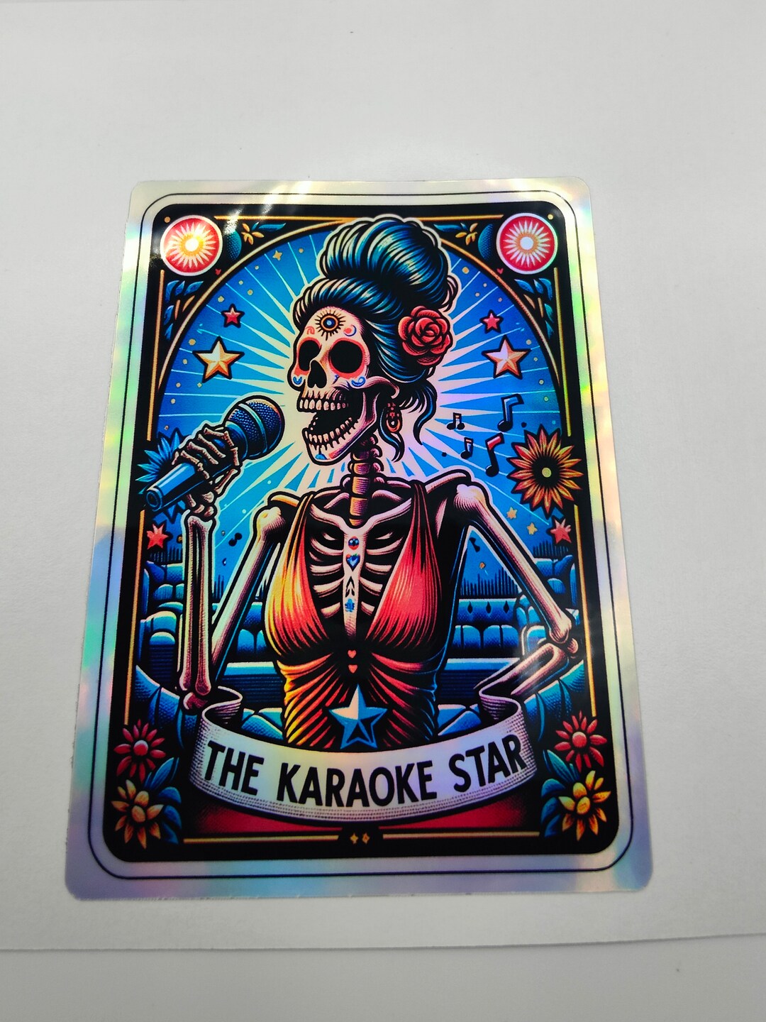 The Karaoke Star, Tarot, Singing Microphone, Holographic Stickers ...