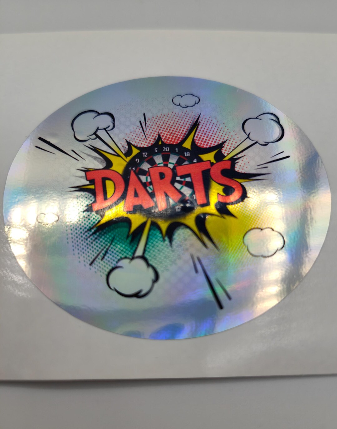 Pop Art Darts, Holographic Sticker, Playing Darts, Dart Board Stickers ...