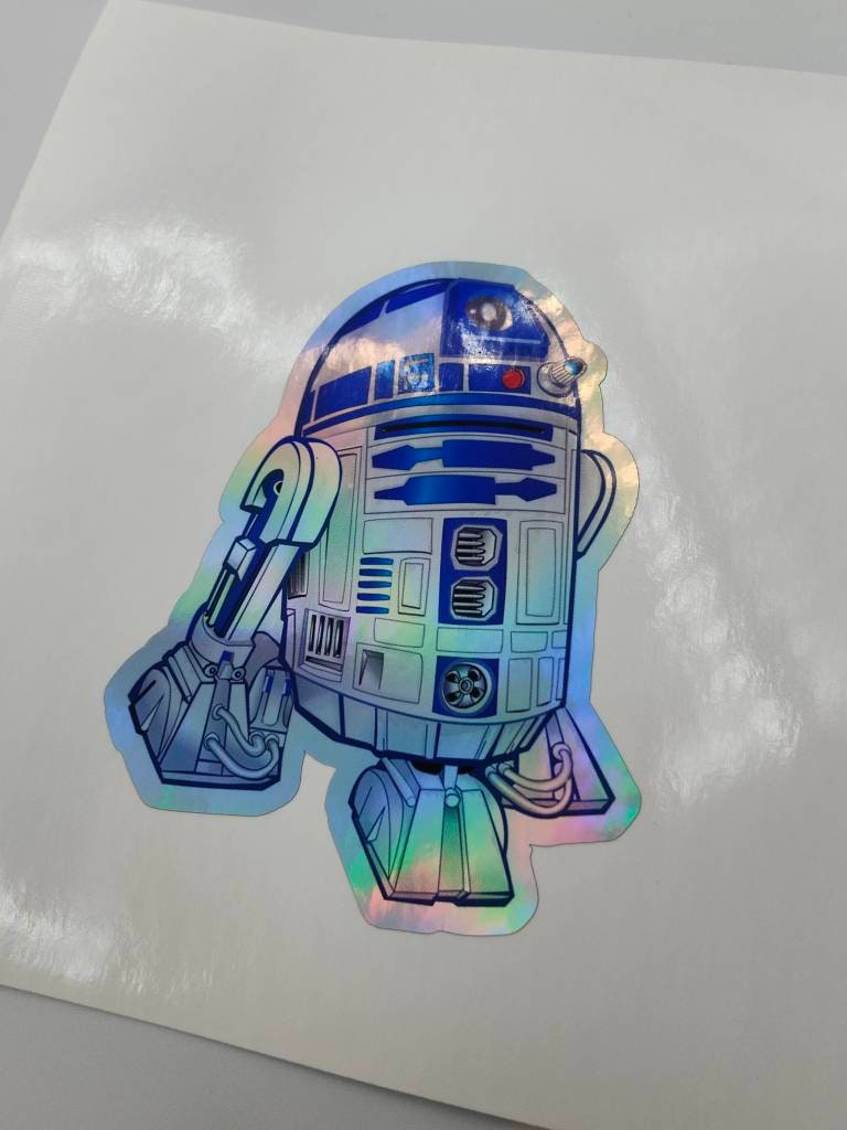 R2D2 Holographic Sticker Star Wars Droid Sticker Labels - Etsy