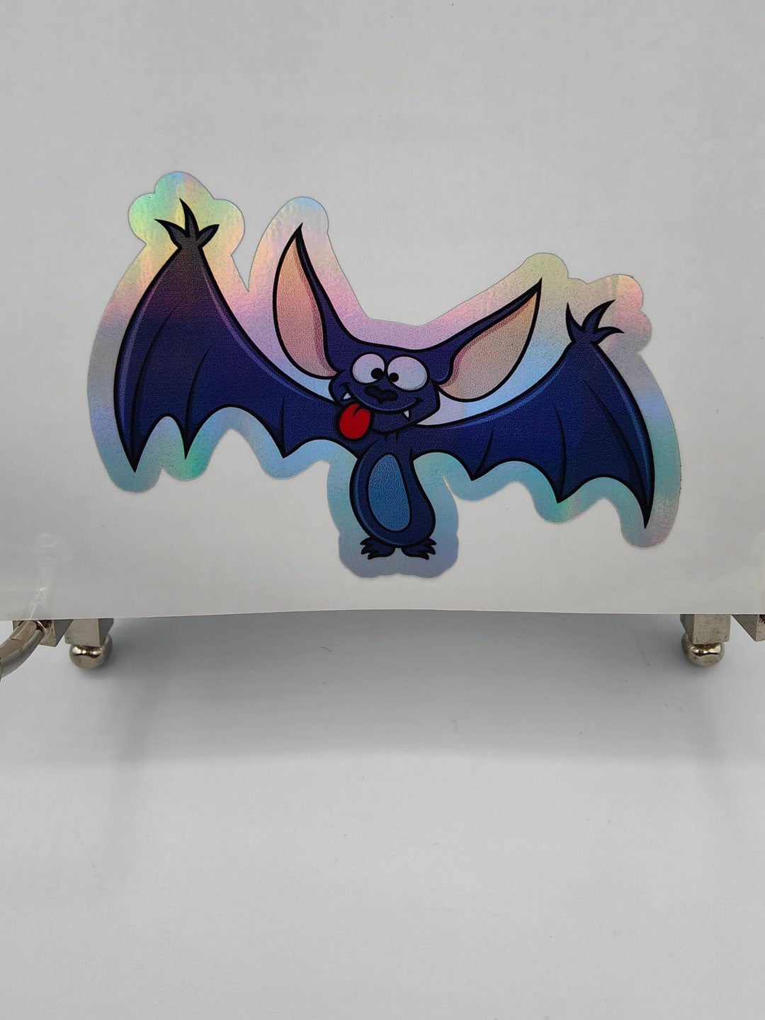 Goofy Bat, Sticker, Cute Halloween Stickers, Horror Night, Holographic ...