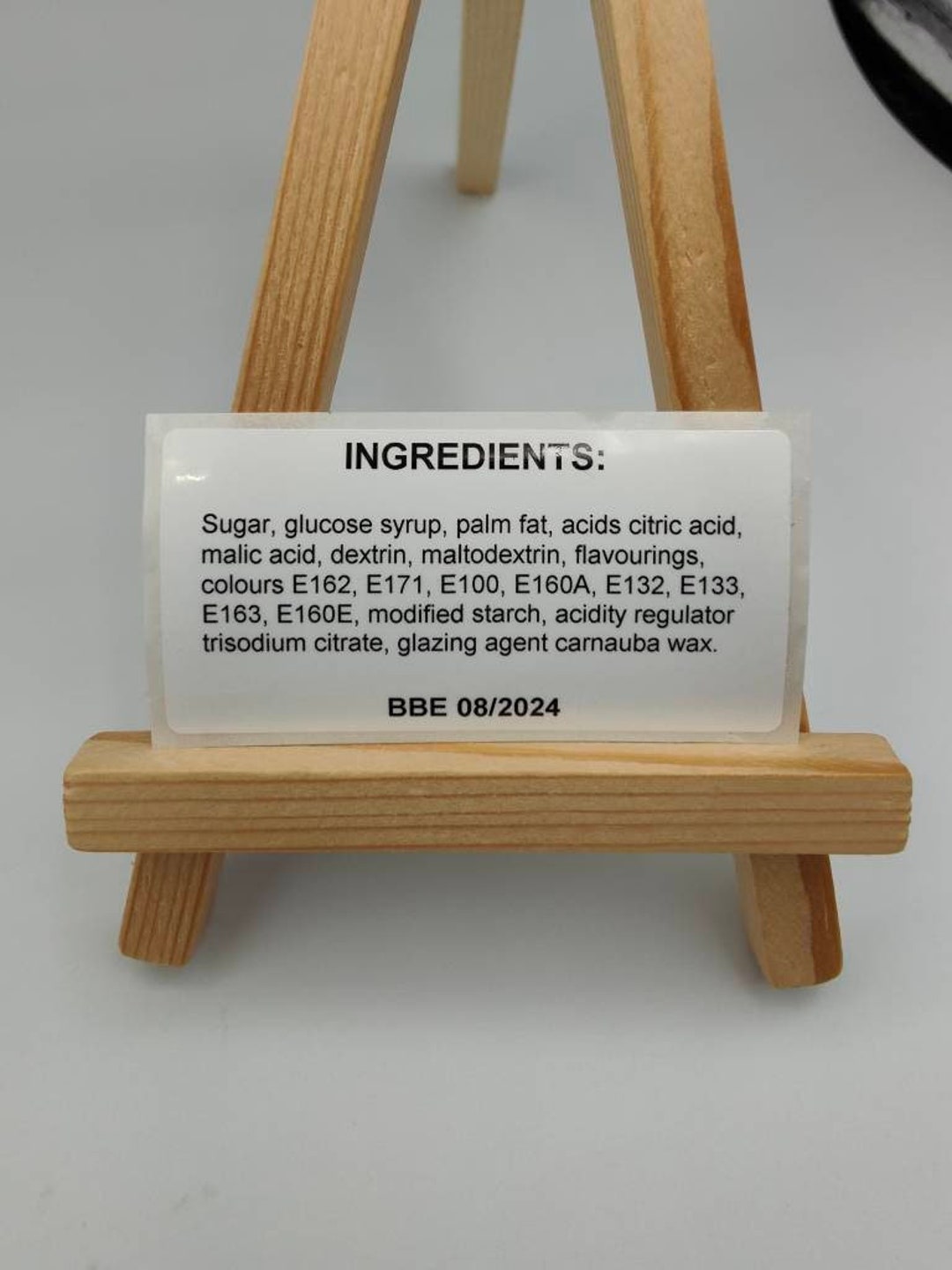 Ingredients Contents Stickers Labels, White Premium Satin Gloss Poly ...