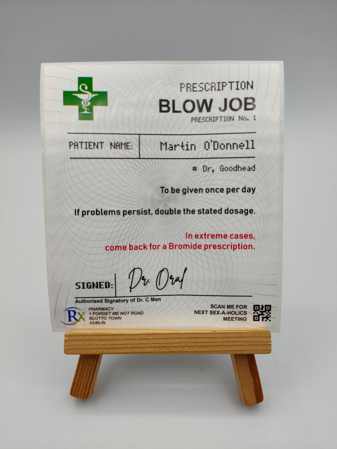 Naughty Rude Prescription Labels, Adult, Bottle, Present, Birthday ...