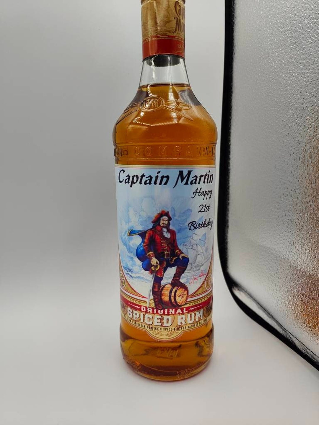 Captain Morgan Personalised Custom Bottle Label, Birthday, Special ...