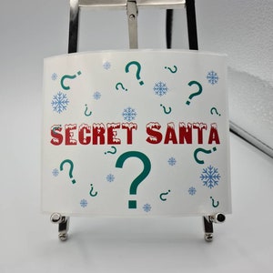 Secret Santa Bags, Christmas Gifts, Party Bag Labels Stickers, White ...