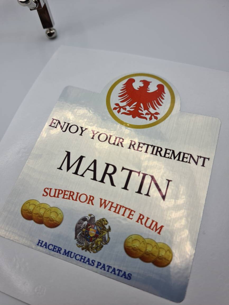 Generic Rum Label Personalised Custom Birthday Christmas | Etsy