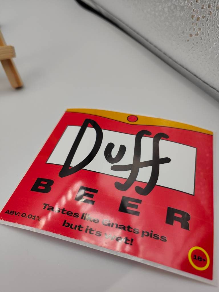 Duff Beer Can Bottle Labels Drink Favor Wedding Booze - Etsy