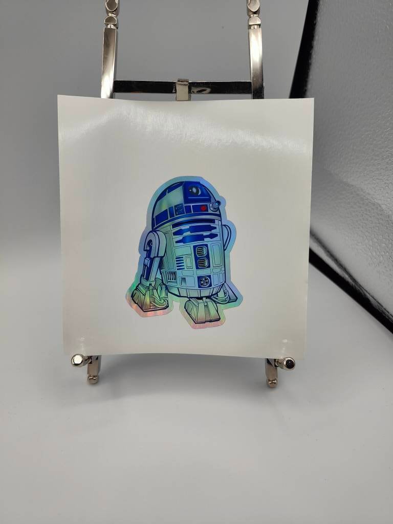 R2D2 Holographic Sticker Star Wars Droid Sticker Labels - Etsy
