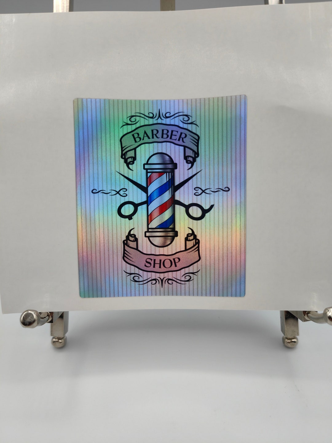 Barber Shop Sign Sticker, Hair Cutting, Shaving, Beard Trimming, Male ...