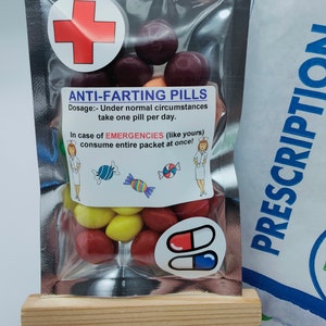 Joke Anti-farting Pills, Funny Gift, Sweets, Novelty, Cheeky Rude Gifts ...