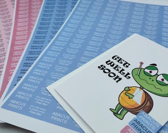 Eco Friendly Card Clasp Stickers / Low Tack Card Catch Labels ...