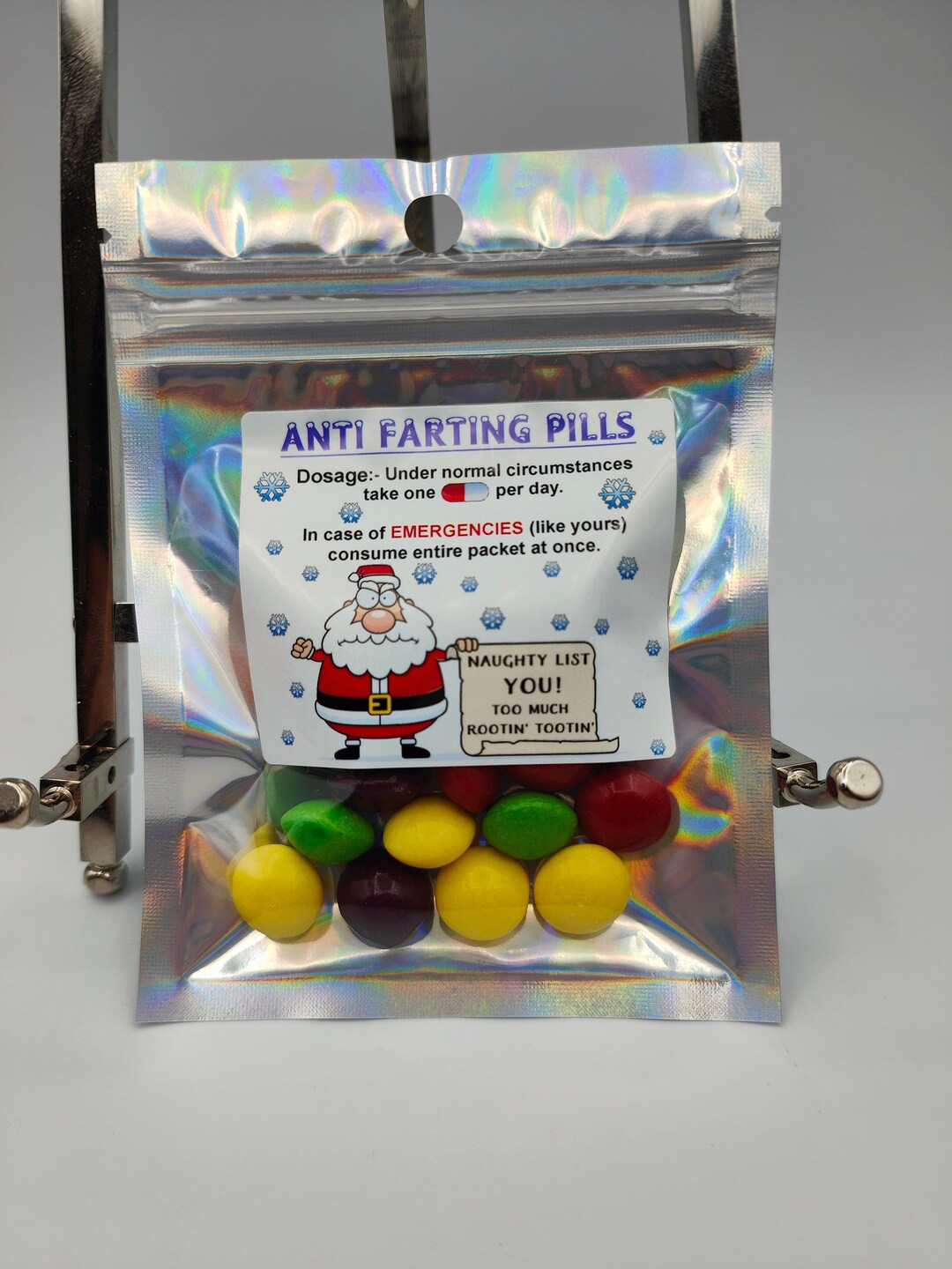 Xmas Fun Joke Anti Farting Pills, Funny Gag Gift, Sweets, Novelty ...